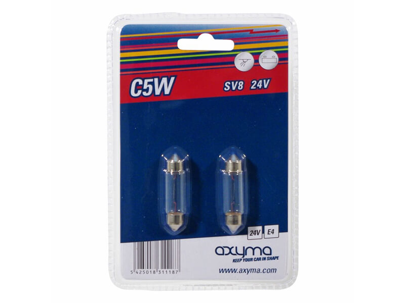 Ampoule 24V C5W (X2) - Maxicar, Produits d'entretiens auto pour ...